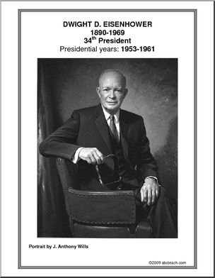 Poster: 34th President – Dwight D. Eisenhower – Abcteach