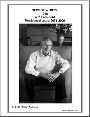 Poster: 43rd President – George W. Bush – Abcteach
