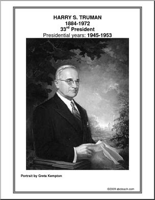 Poster: 33rd President – Harry S. Truman – Abcteach