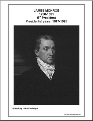 Poster: 5th President – James Monroe – Abcteach