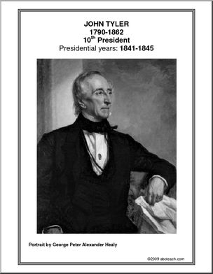 Poster: 10th President – John Tyler – Abcteach