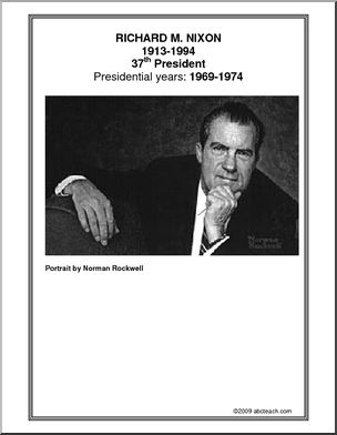 Poster: 37th President – Richard M. Nixon – Abcteach