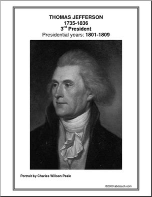 Poster: 3rd President – Thomas Jefferson – Abcteach