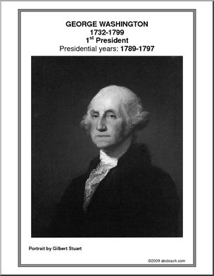 Poster: 1st President – George Washington – Abcteach