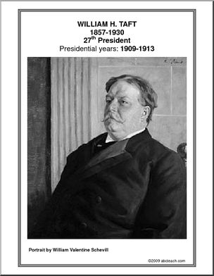 Poster: 27th President – William H. Taft – Abcteach