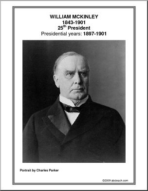 Poster: 25th President – William McKinley – Abcteach