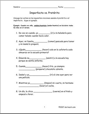 Spanish: Opiniones – Imperfecto (secundaria) – Abcteach
