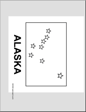 Flag: Alaska – Abcteach