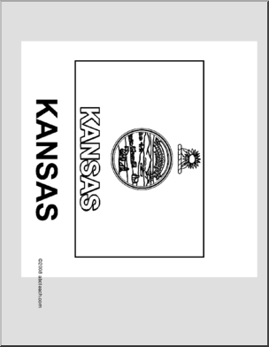 Flag: Kansas – Abcteach