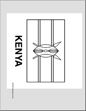 Flag: Kenya – Abcteach