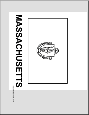 Flag: Massachusetts – Abcteach
