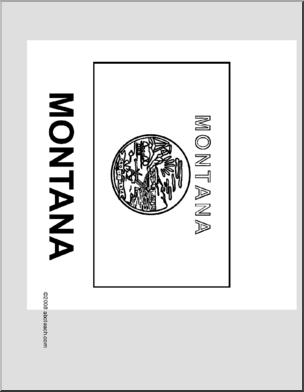 Flag: Montana – Abcteach
