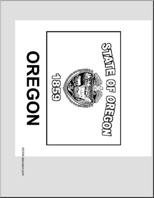 Flag: Oregon – Abcteach