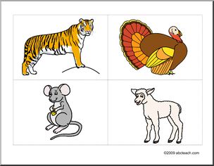 Italian: Le schede degli animali–cammello, balena, volpe, lupo – Abcteach