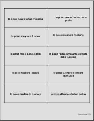 Italian: Flashcards–Professioni – Abcteach