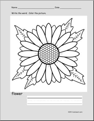 Write and Color “cactus” (ESL) – Abcteach