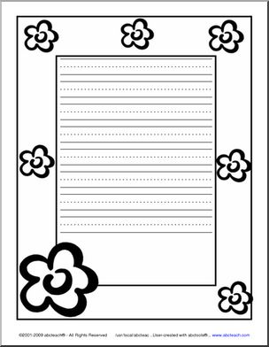 Border Paper: Flowers (primary) – Abcteach