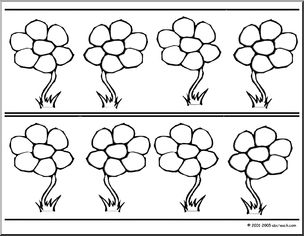 Bulletin Board Trim: Flowers (large) – Abcteach