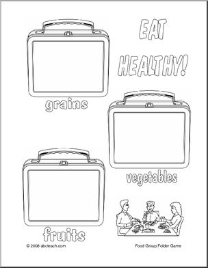 Game Board: Food Groups (b/w) – Abcteach