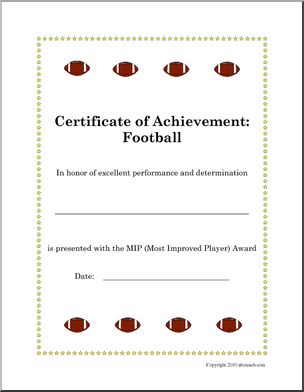 Sports Certificates: Water Polo – Abcteach