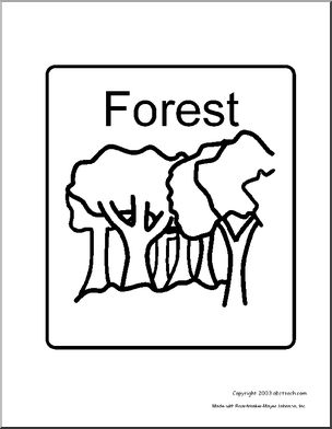 Sign: Kelp Forest (coloring book version) – Abcteach