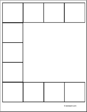 Game Board: Hanukkah (20 spaces; b/w version) – Abcteach