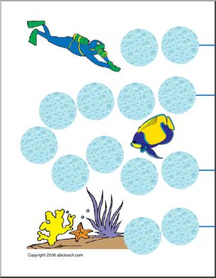 Game Board: Coral Reef (primary) – color – Abcteach