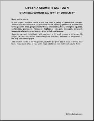 Project: Geometry and Maps (upper elem/middle) – Abcteach