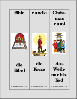 German: Bookmarks – Basic Foods – Abcteach