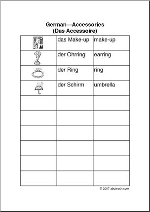 German Charts – Abcteach