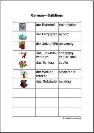 Gebâ€°ude/ Buildings – Abcteach