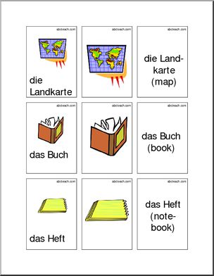 German: Phrases – Classroom Items – Abcteach