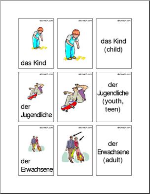 German: Flashcards – Fall – Abcteach