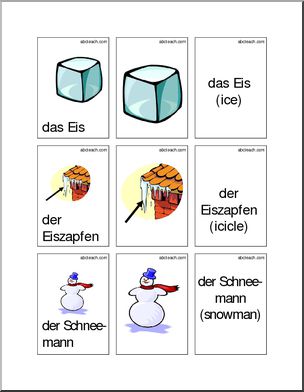 German: Flashcards – Senses – Abcteach