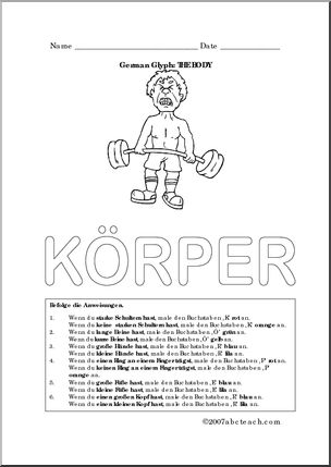 German: Glyph – Body – Abcteach