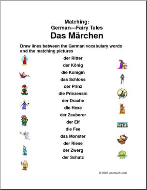 Fairy Tale Words (small strips) Word Wall – Abcteach