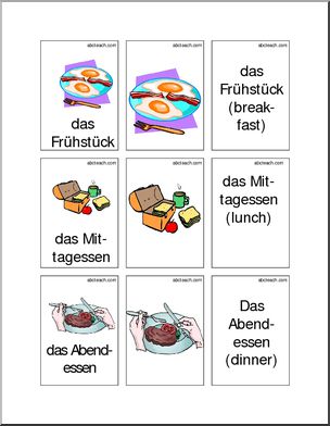 German: Word Search – Food – Abcteach