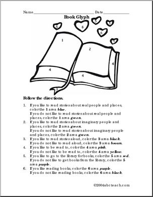 Book Glyph – Abcteach