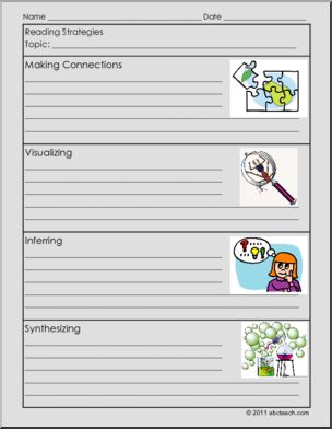 Graphic Organizer: Reading Strategies 2 (elem) – Abcteach