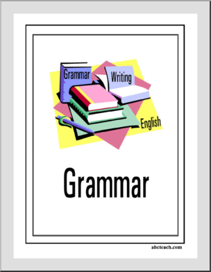 Grammar Portfolio Cover – Abcteach