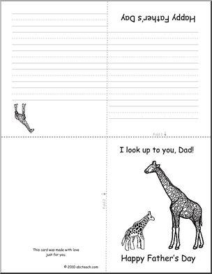 Happy Father’s Day (upper elem) Acrostic Form – Abcteach