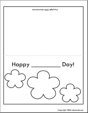 Greeting Card: Happy ____ Day! (1) – Abcteach