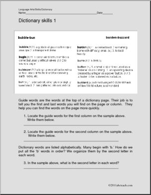Dictionary Skills – Abcteach
