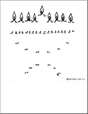 Dot to Dot: Hanukkah – Scene (to 5) – Abcteach