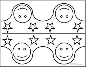 Bulletin Board Trim: Happy Face (large) – Abcteach