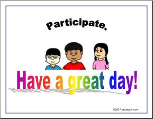 Poster: Participate – Abcteach