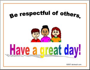 Poster: Respect Others – Abcteach