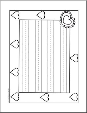 Writing Paper: Rose (primary) – Abcteach