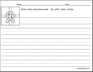 Writing Prompt: Holiday Gift Story (primary) – Abcteach
