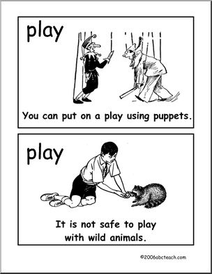 Play (primary) Homonym – Abcteach